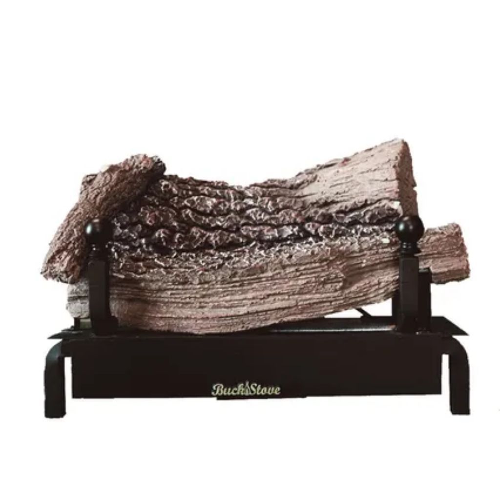 Buck Stove 18" Ceramic Series Vent-Free Log Set - Thermostatic- Shallo