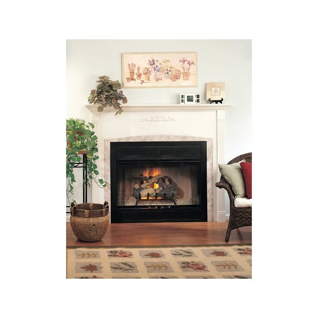 Superior Fireplaces 36" Wood burning Insulated Fireplace with White St